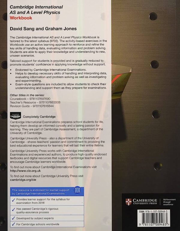 Cambridge International AS and A Level Physics Workbook with CD-ROM ...